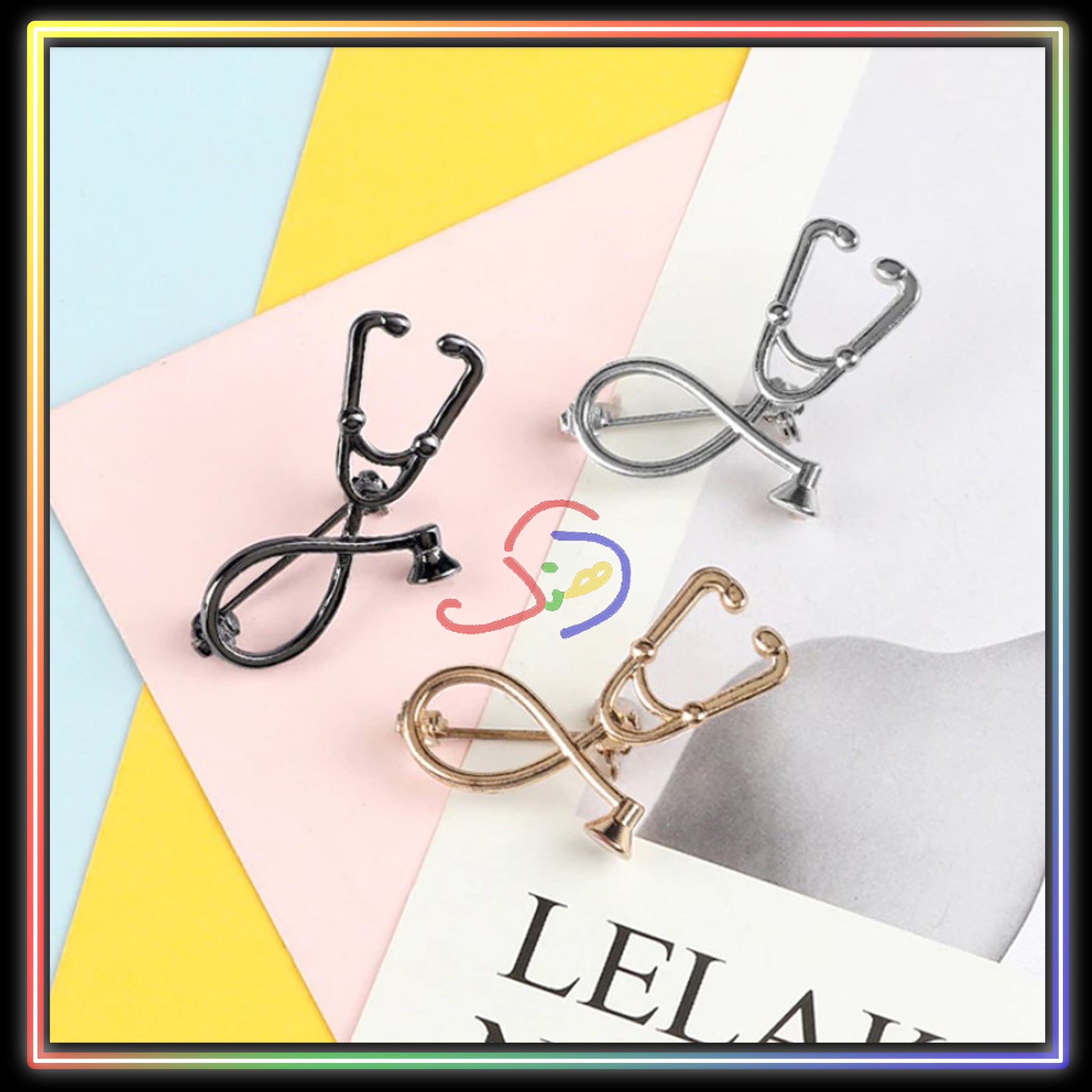 Stethoscope Brooch (Matte) – dhanak.store